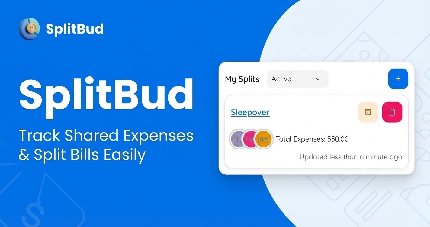 SplitBud - Track Shared Expenses & Split Bills Easily